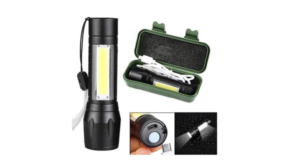 Linterna Mini USB Recargable COB Doble Iluminacion – insumosvalma